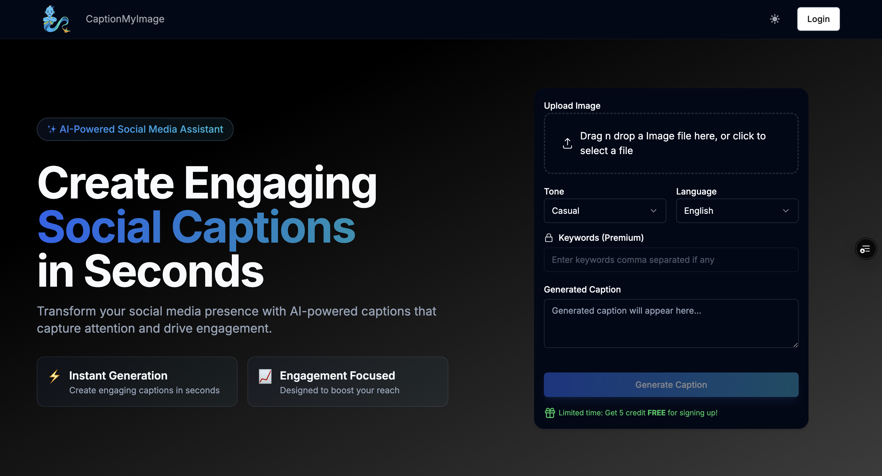 CaptionMyImage | Instantly Craft Captivating Captions for Social Media